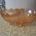 Vintage Floragold Pattern Carnival Glass Candy Nut Dish Small Oval ...