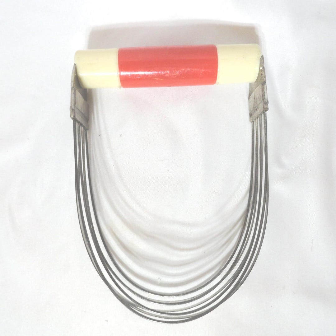 Vintage Red White Androck Dough Blender Red & White Plastic Masher ...