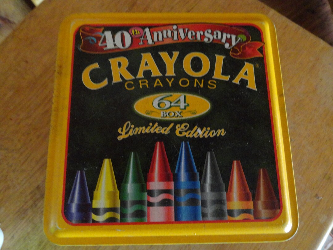 Vintage Crayola Crayon Tin 40th Anniversary Tin Collectible Unopened ...