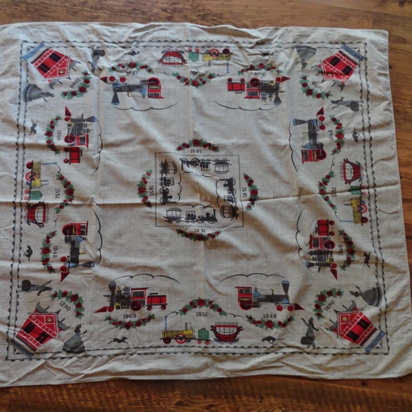 Train Tablecloth - Etsy