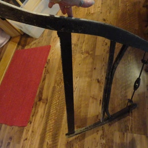 Antique Simonds Bowsaw Bucksaw Wooden Swede Hand Saw Weathered Home ...