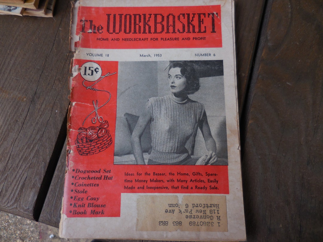 Vintage Workbasket Booklet 1953 How to Arts & Crafts Advertising Retro ...