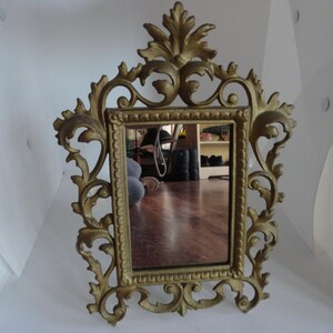 Antique Cast Iron Mirror or Picture Frame Photo Frame Leafy Ornate ...