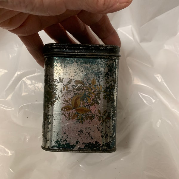 Tin With Flowers - Etsy