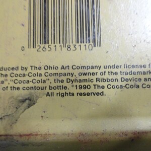 Vintage Coca-cola Metal Tray Through the Years 1990s Wall Hanging Not ...