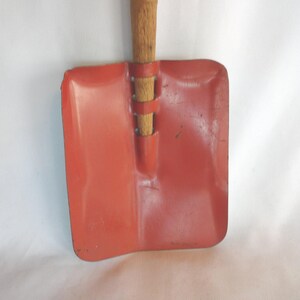 Vintage Child's Toy Metal Shovel, Kid's Gardening, Red & Green, 1950s ...