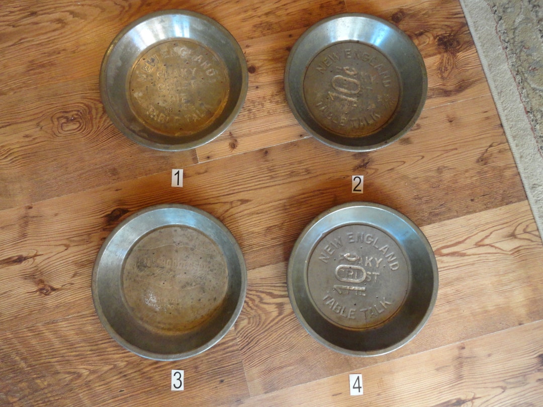 Vintage Table Talk Pie Tins Choice Flaky Crust Pie New England 10 Cent ...