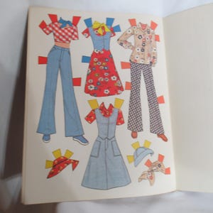 Vintage 1970s Denim Deb Paper Doll A Whitman Book 1977 NOS Teen Girls ...