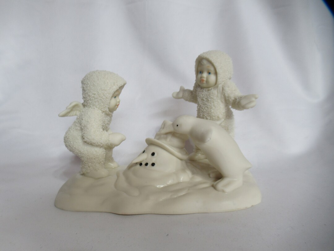 Vintage Snowbabies Figurine Where Did He Go 1990s Dept. 56 Snowbabies ...