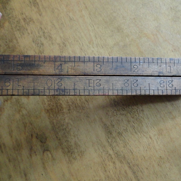 Folding Wood Ruler - Etsy
