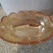 Vintage Floragold Pattern Carnival Glass Candy Nut Dish Small Oval ...