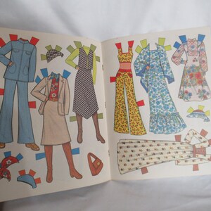 Vintage 1970s Denim Deb Paper Doll A Whitman Book 1977 NOS Teen Girls ...