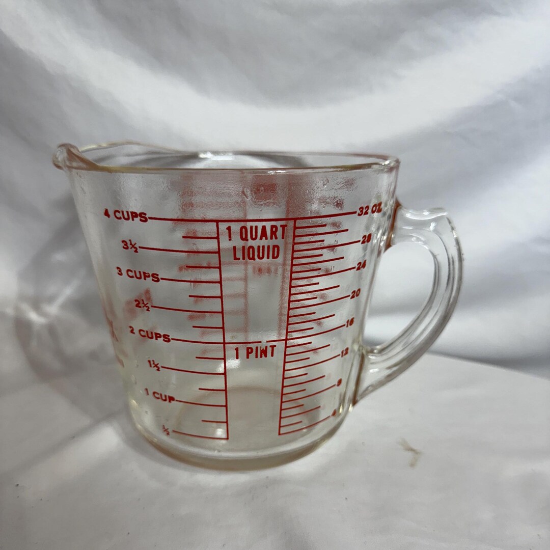 Vintage Pyrex Clear Glass Measuring Cup Pitcher 2 or 4 Cups Choice - Etsy