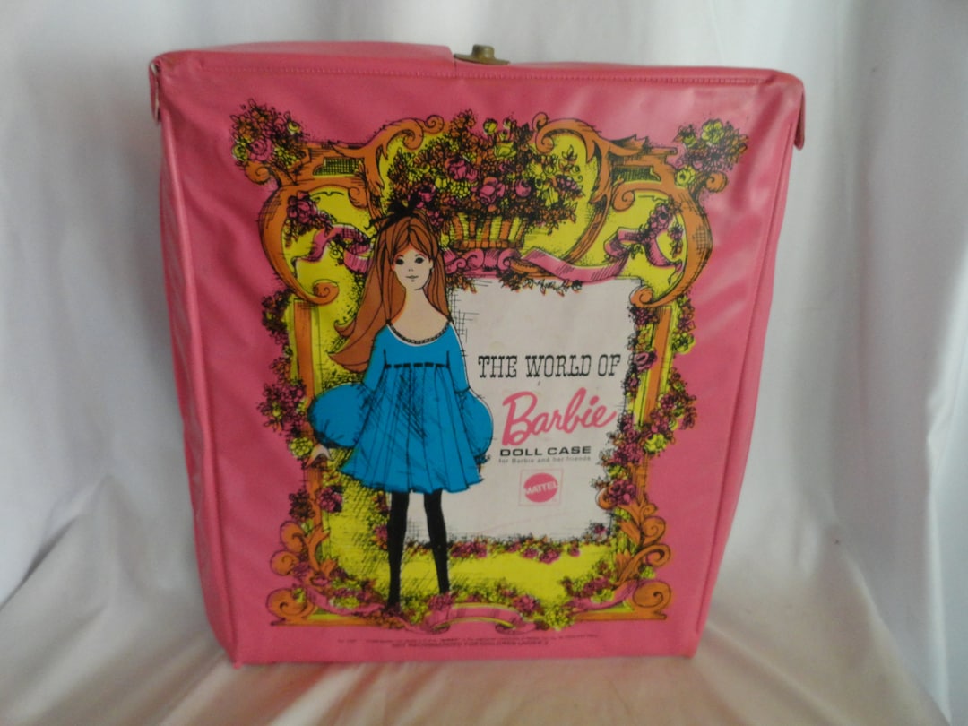 Vintage 1960s Barbie Case the World of Barbie Doll Pink Vinyl No. 1002 ...