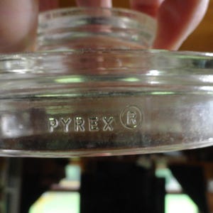 Vintage Pyrex 6 Cup Coffee Pot Teapot Pot Clear Glass Metal Band Retro ...