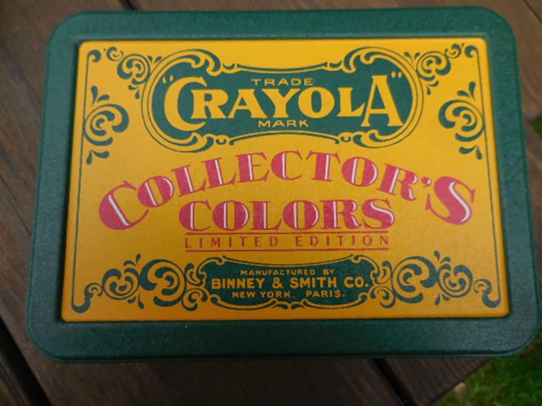 Vintage Crayola Collector's Colors Limited Edition Tin 2 Small Boxes of ...