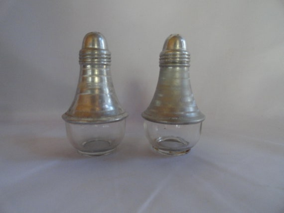 Vintage Aluminum Salt Shakers