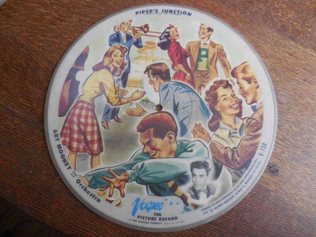 Vintage 1940s Vogue Vinyl Record Sav-way Industries the Picture R730art ...