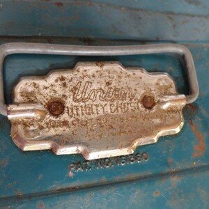 Vintage Union Utility Chest Box Lockable Tacklebox Top Handle Small ...