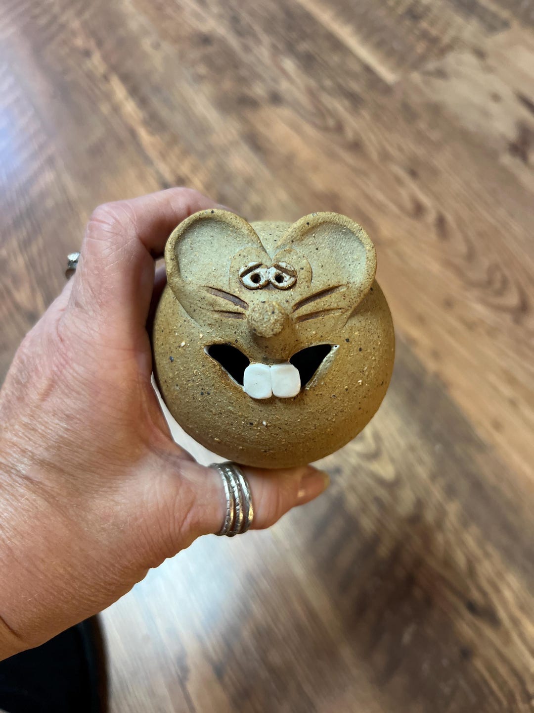 Vintage Mouse Parmesan Cheese Shaker Retro Ceramic Cork Mouse Shaped ...