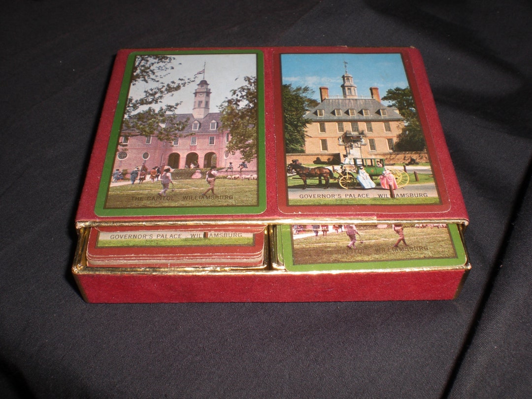 Vintage Williamsburg Playing Cards Governor's Palace the Capitol ...