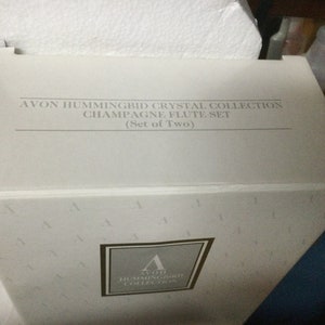 Vintage Avon Hummingbird Crystal Champagne Glasses Collection - Etsy