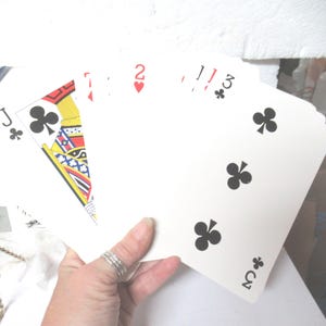 Vintage Jumbo Playing Cards Country Club Plastic Coated Superior ...