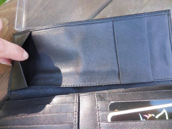Vintage Men's Hickok Black Leather Wallet Man's Walle… - Gem