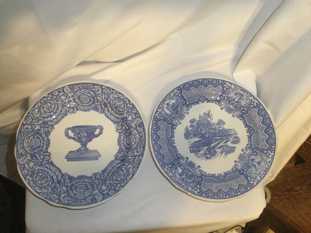 Vintage Blue & White Spode Transferware Blue Room Collection Warwick ...
