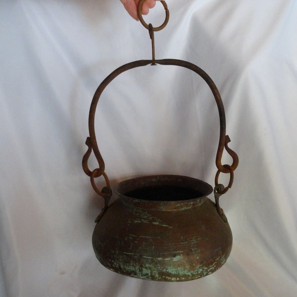 Antique Copper Plant Holder - Etsy