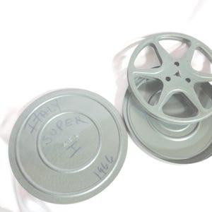 Vintage Ansyl Film Reel Container Green Round Metal - Etsy