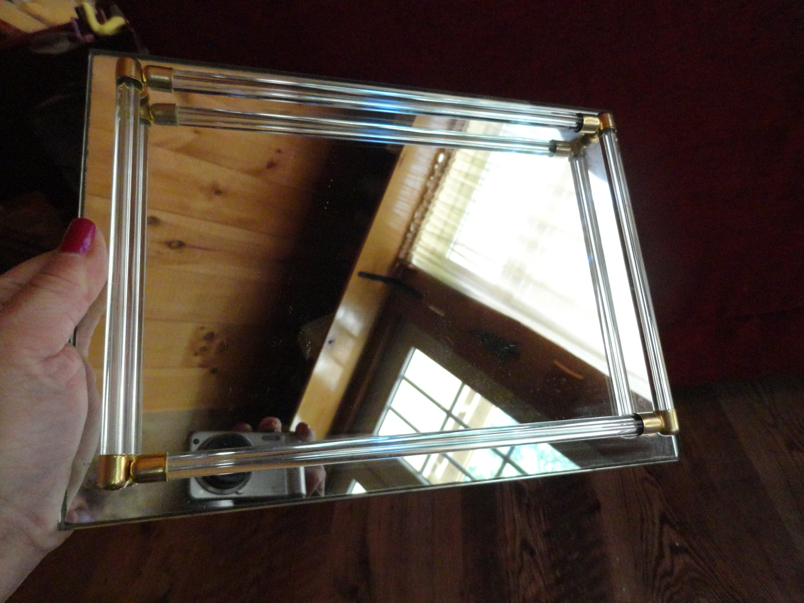 Vintage 1980s AVON Mirrored Vanity Gold Tone Metal Accents | Etsy