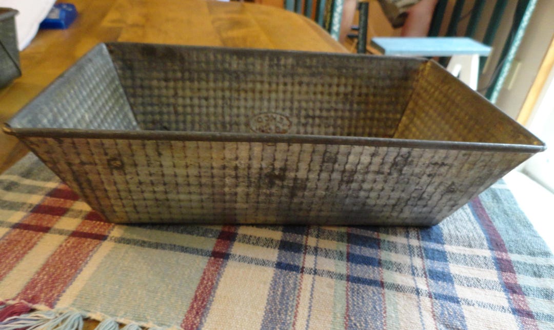 Vintage Ovenex Bread Loaf Pan Waffle Pattern Baking "the New Baking ...