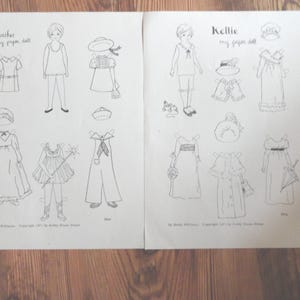 Vintage Paper Doll Set: Sandy Willams, Hobby House Press, 1971 - Etsy