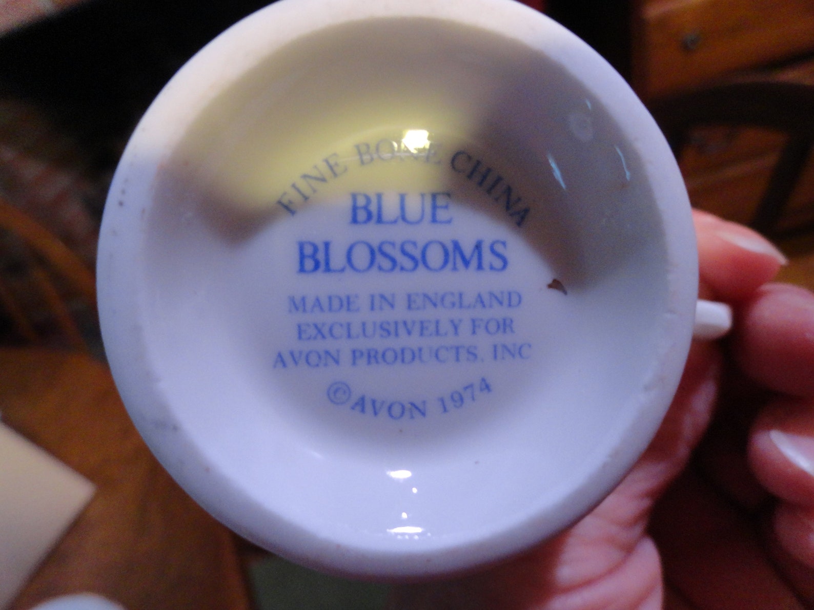 Vintage 1970s Avon Tea Cup & Saucer Set Blue Blossoms NIB or | Etsy