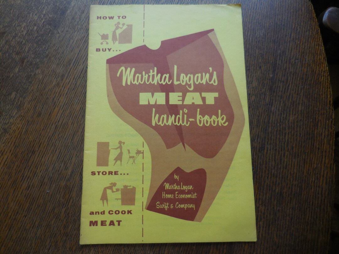 Vintage 1950s 1960s Martha Logan's Cookbook Retro Small - Etsy