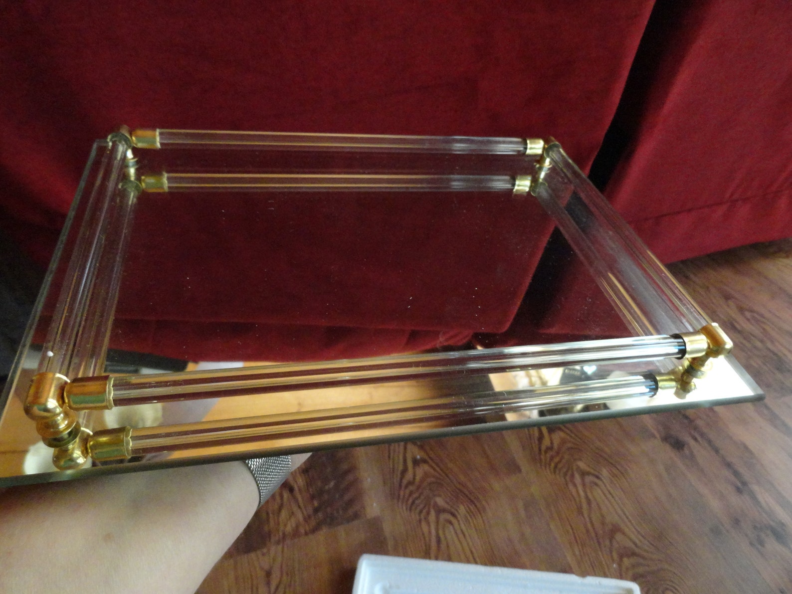 Vintage 1980s AVON Mirrored Vanity Gold Tone Metal Accents | Etsy