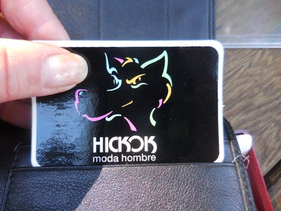 Vintage Men's Hickok Black Leather Wallet Man's Walle… - Gem