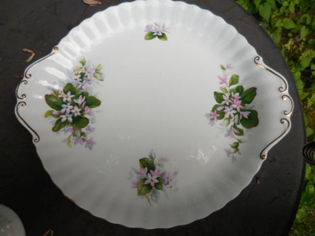 Vintage Royal Albert Platter Bone China Mayflower Pattern Dish England ...