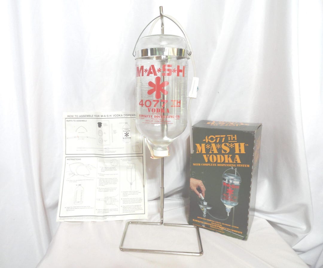 Vintage MASH 4077th IV Liquor Dispenser Decanter, Barware, Display, TV ...