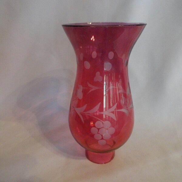 Cranberry Glass Shade - Etsy