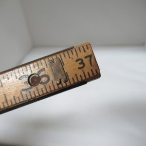 Vintage Lufkin Red End Extension Rule Wooden Ruler X46 Not Perfect 60 ...