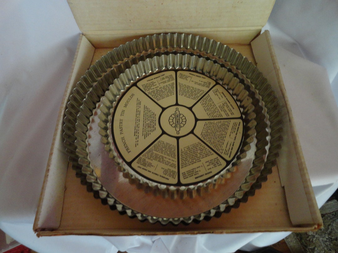 Vintage French Flan Pastry Tart Pan Set of 3 Matfer Metal Made in ...