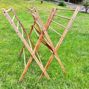 Vintage Large Clothes Drying Wooden Rack Farmhouse 1920s to 1940s ...