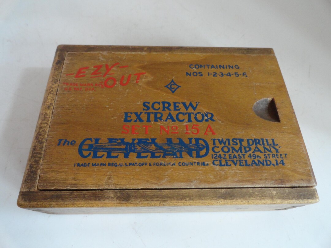 Vintage EZY OUT Tool Screw Extractor Set No. 15A Twist Drill Co. in ...