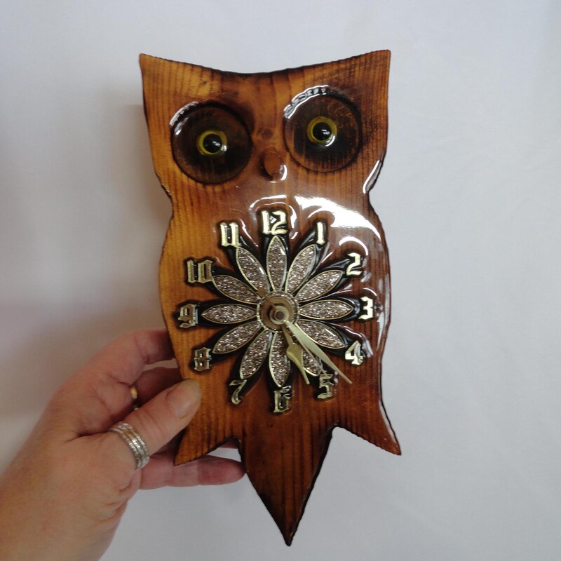 Wooden Owl Clock - Etsy
