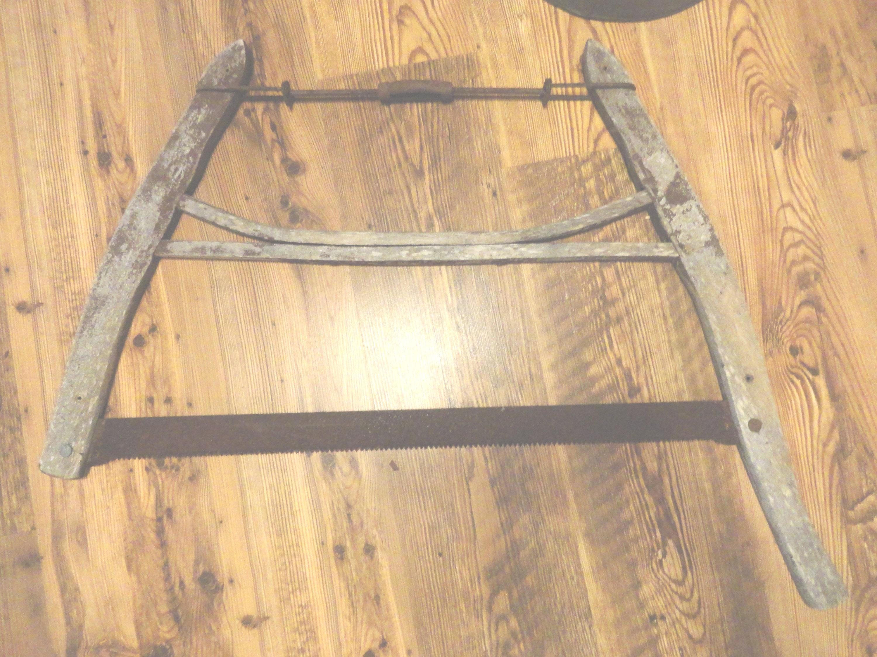 Antique Simonds Bowsaw Bucksaw Wooden Swede Hand Saw Weathered Home ...