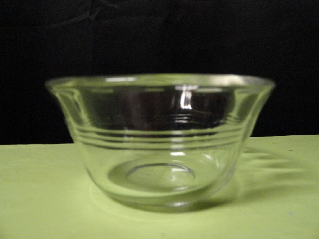 Vintage Pyrex Custard Cup Pudding Dish Clear Glass Bowl 1950s 1960s ...