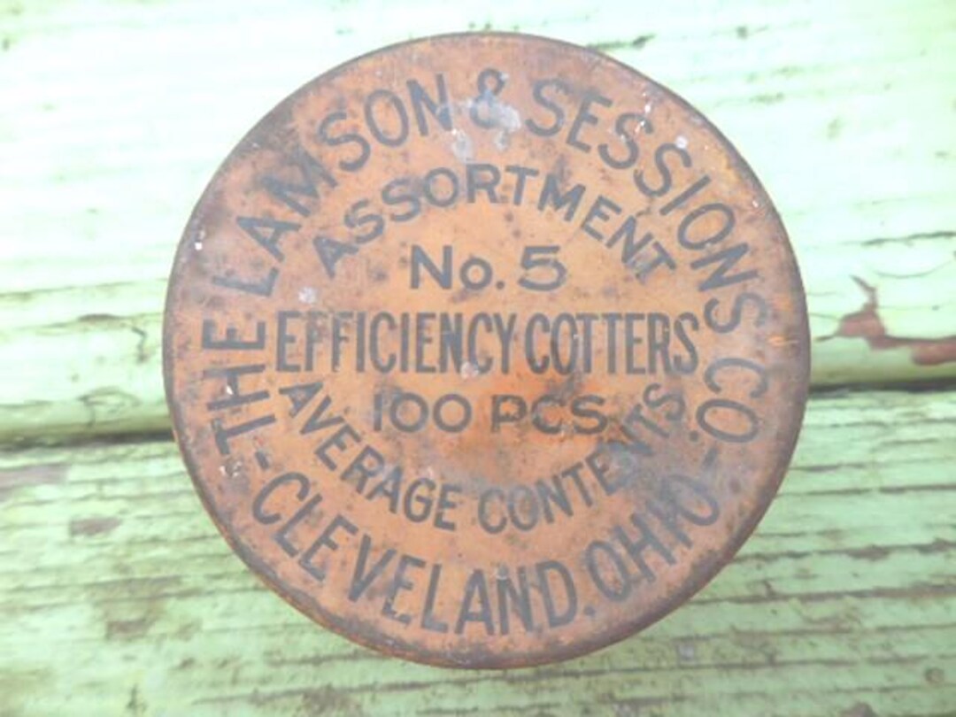 Vintage No. 5 Cotter Pin Container the Lamson & Sessions Assortment ...