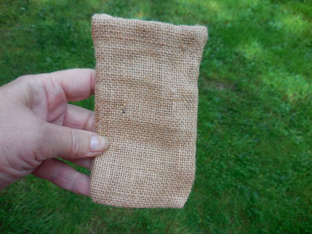 Burlap Pull String Bag for Jewelry or Small Objects Craft Fairs Shows ...